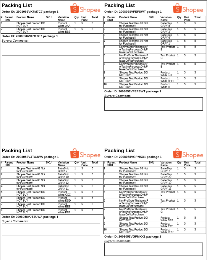Types of shipping documents | Shopee PH Seller Education Hub