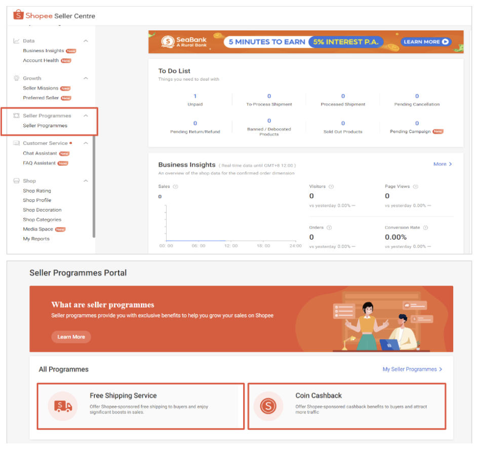 Joining the Cashback and Free Shipping Program | Shopee PH Seller ...
