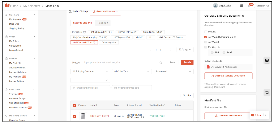 How to print a combined Air Waybill and Packing List | Shopee PH Seller ...
