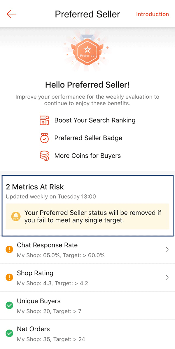 Is it possible to lose my Preferred Seller status? | Shopee PH Seller Education Hub