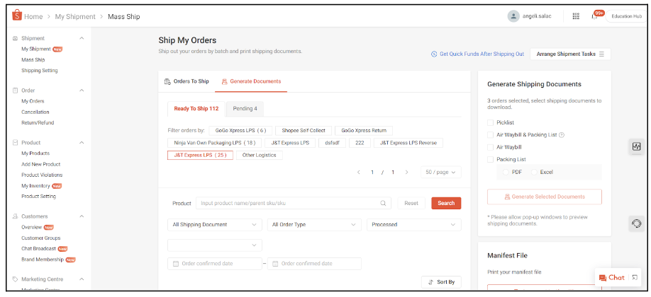 How to print a combined Air Waybill and Packing List | Shopee PH Seller ...