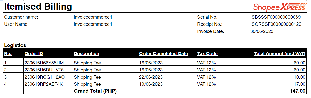 Checking My Tax Invoices | Shopee PH Seller Education Hub
