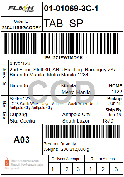 Types of shipping documents | Shopee PH Seller Education Hub