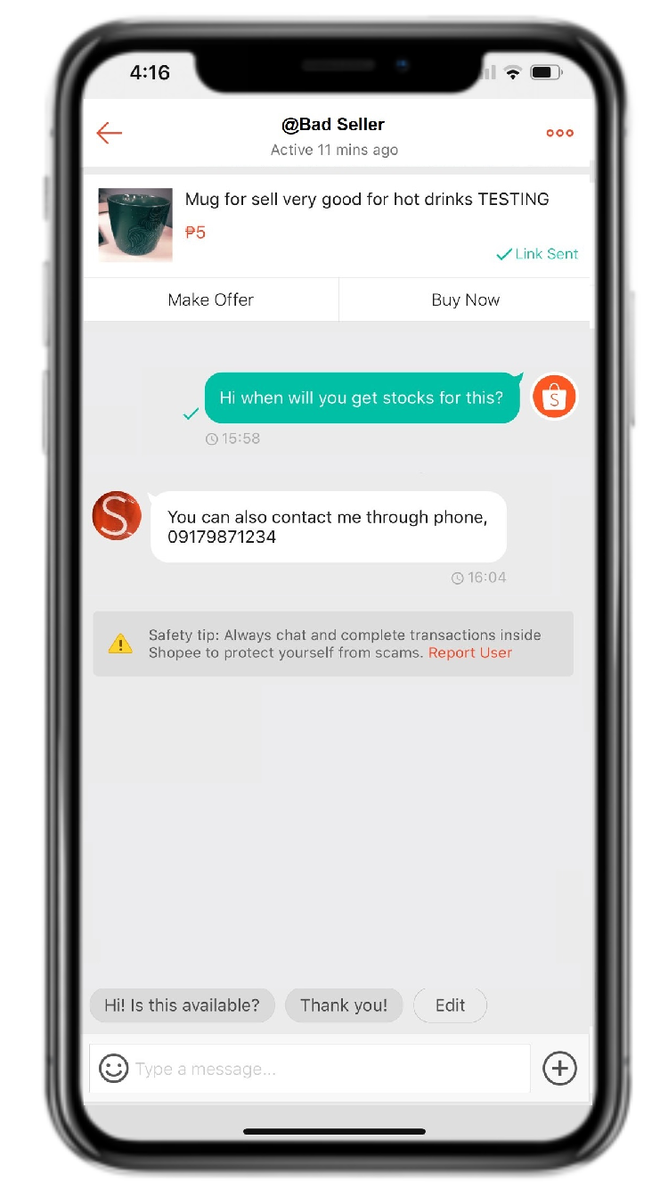 Warning to Sellers Directing Transactions Outside Shopee | Shopee PH ...