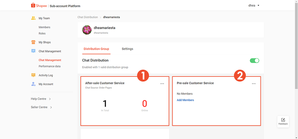 Using functions on the Sub-account platform | Shopee PH Seller ...