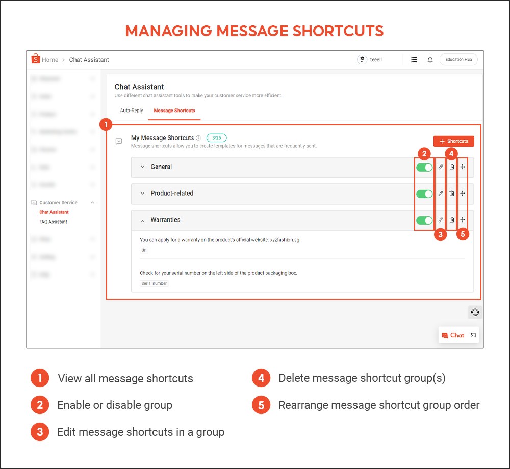 Chat Message Shortcuts | PH Seller Education [Shopee]