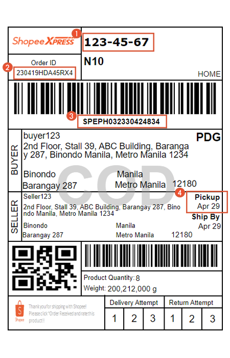 Types of shipping documents | Shopee PH Seller Education Hub
