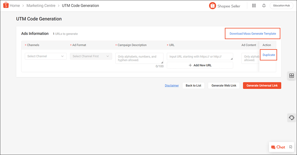 Generating Links with Tracking Codes | Shopee PH Seller Education Hub